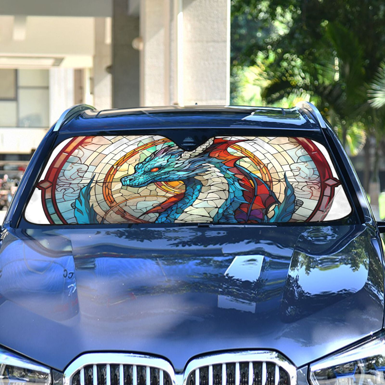 Dragon Church Window Automotive Front Car Windshield Sun Shade ...