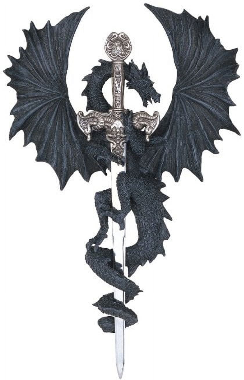 Dragon Collection with Sword Collectible Fantasy Decoration Figurine ...