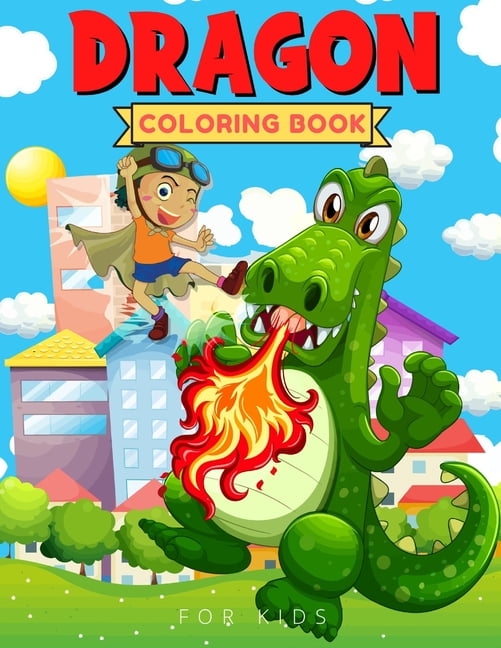 Dragon Coloring Book For Kids: Enchanting Fantasy Children's books with ...