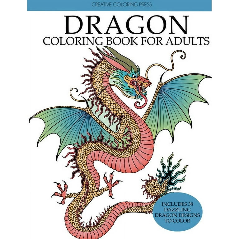 dragon adult coloring pages