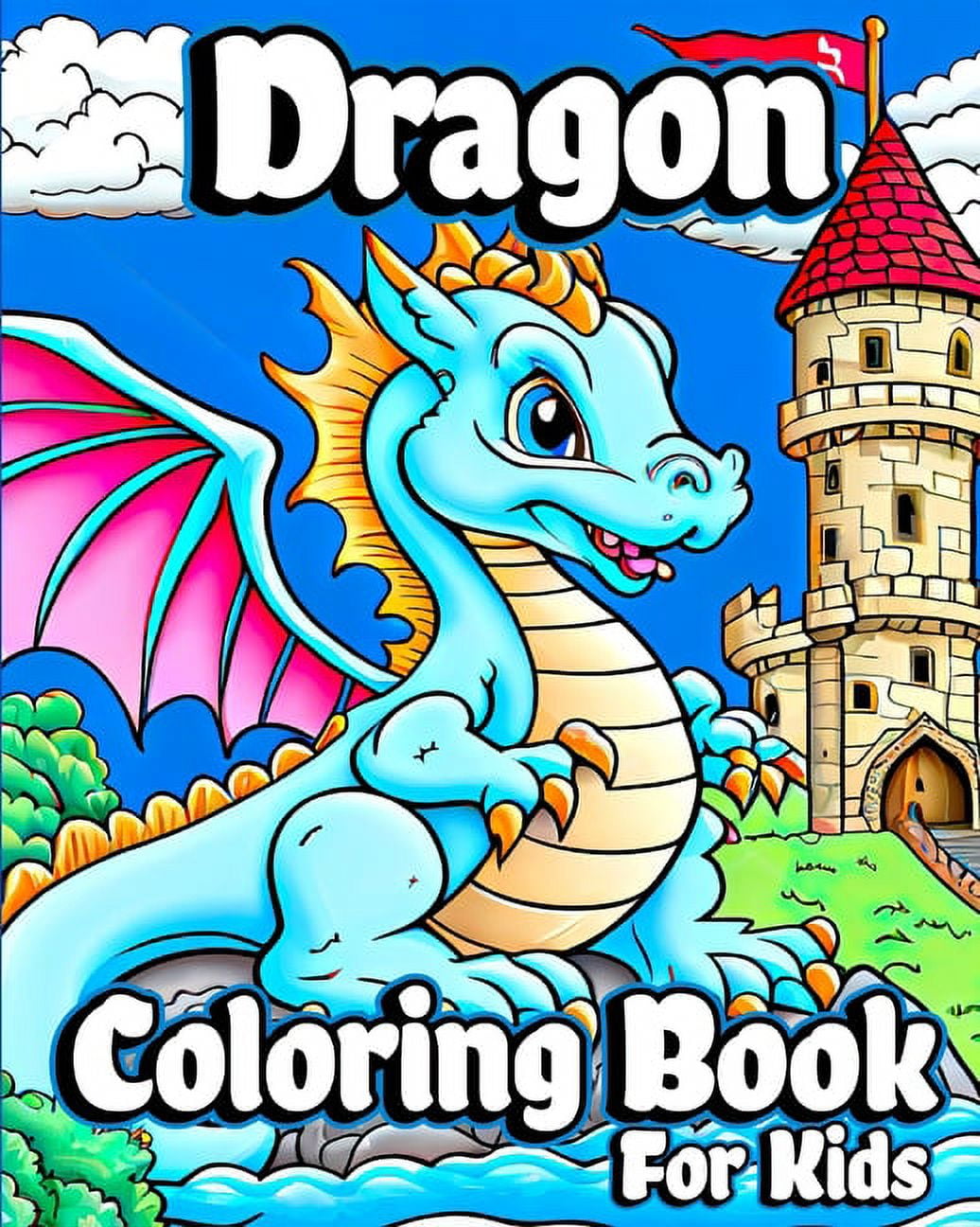 Dragon Coloring Book for Kids: Unique Baby Dragon Coloring pages for ...