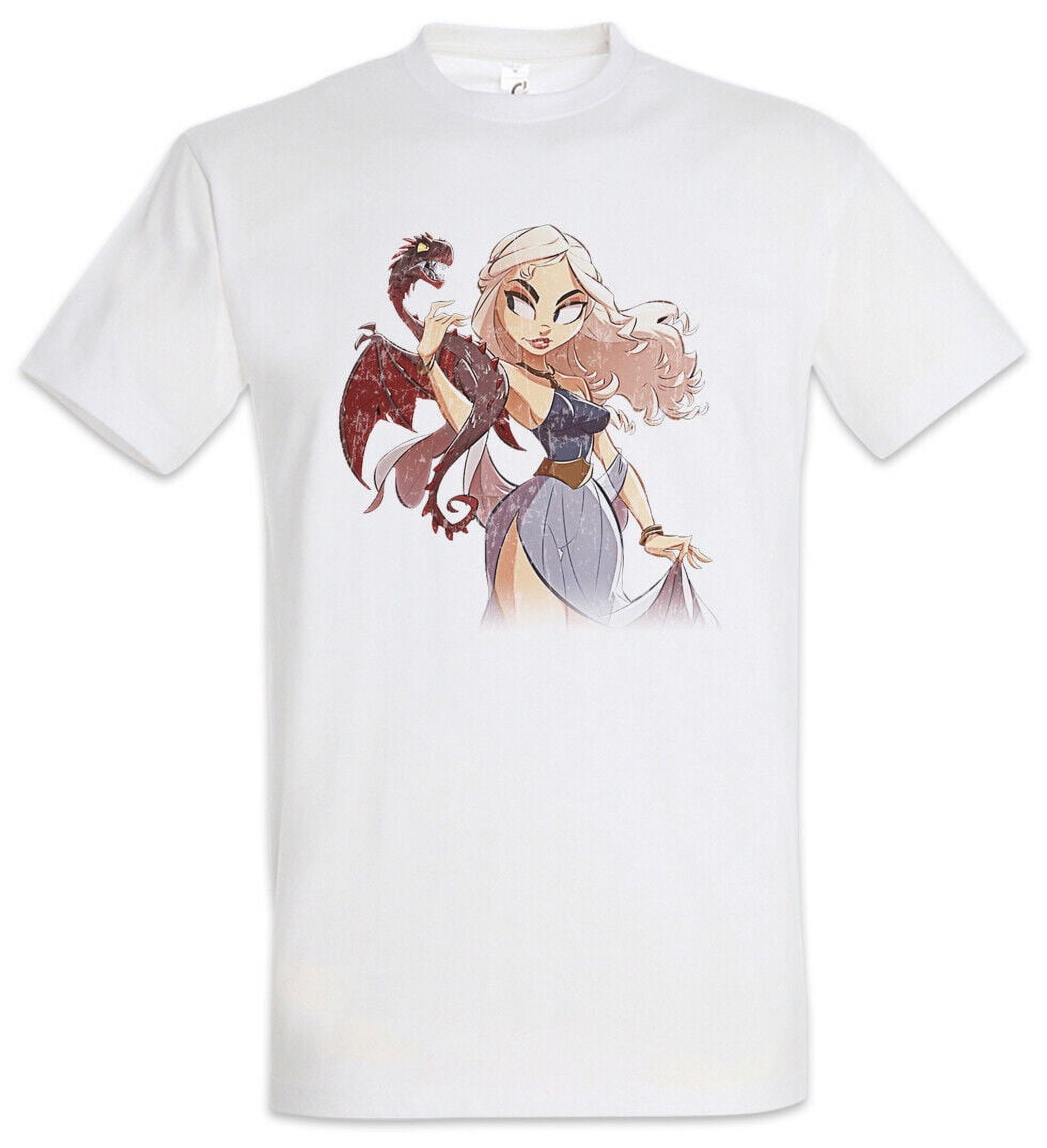 Dragon Comic Girl T-Shirt Game Of Symbol Daenerys Dany Thrones Dragons ...