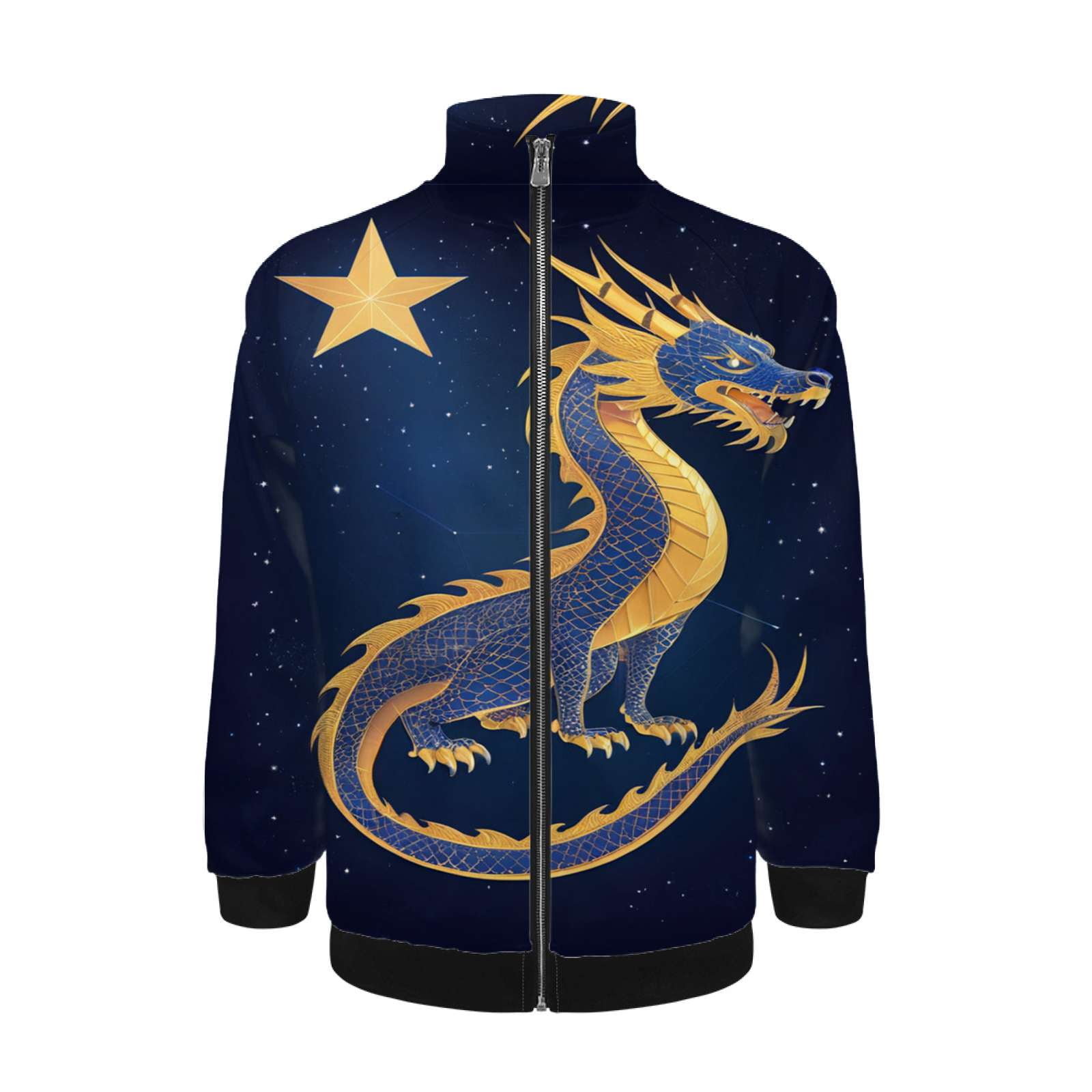 Dragon Constellation Art Jacket Men's Street Cool Long Sleeves Coat ...