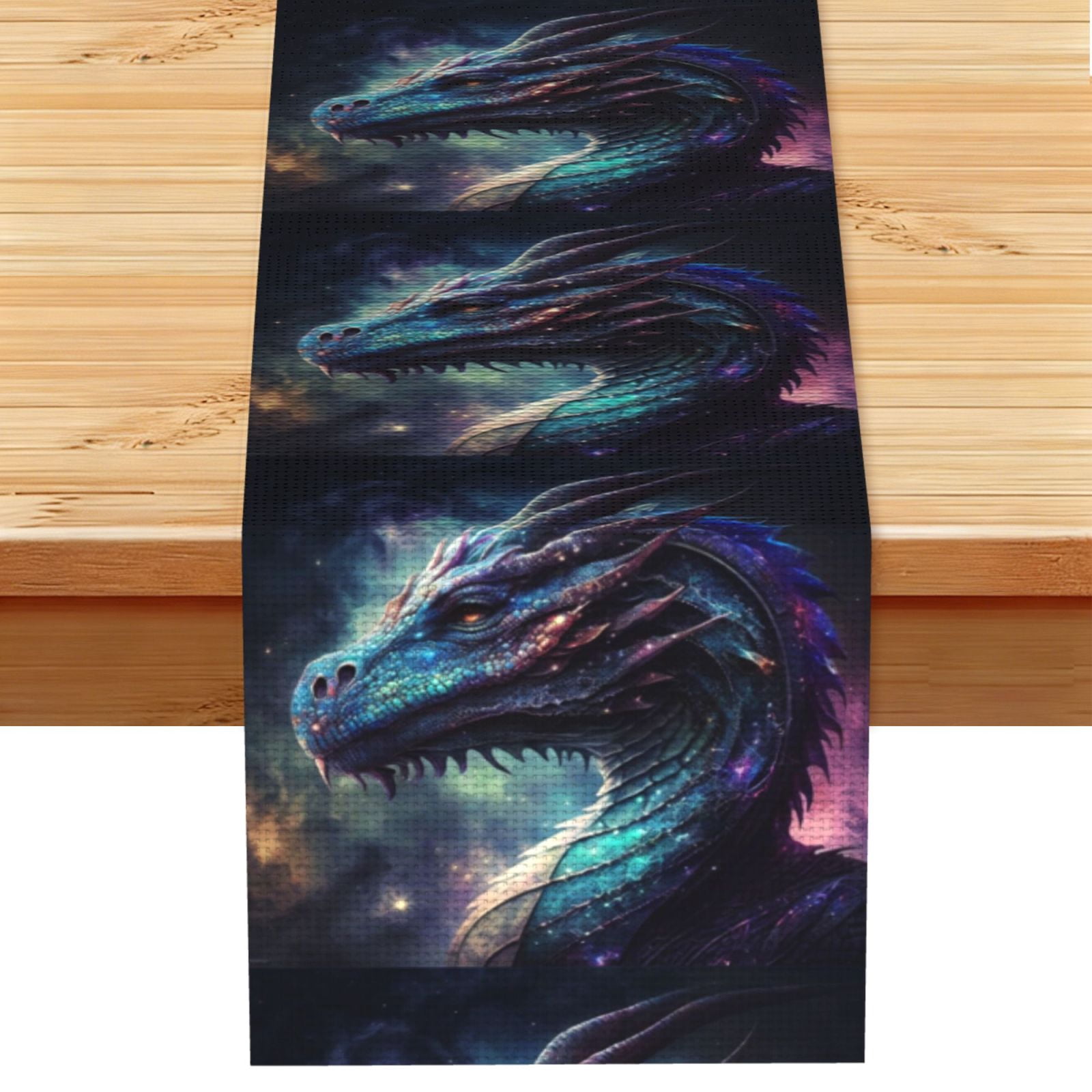 Dragon Cool Art Galaxy Table Runner 13x72 Inch for Dining Table Kitchen ...