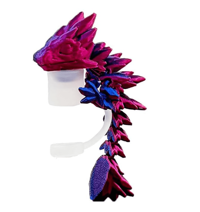 Dragon Dragon Straw Cap: 3D Dragon Straw Cover Water Bottle Straw ...