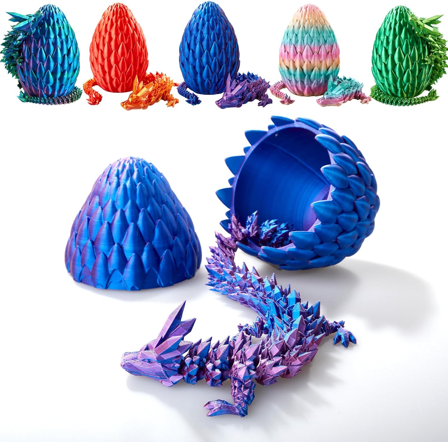 Dragon Egg,15in Crystal Dragon,Surprise Egg,Articulated Dragon,3D ...