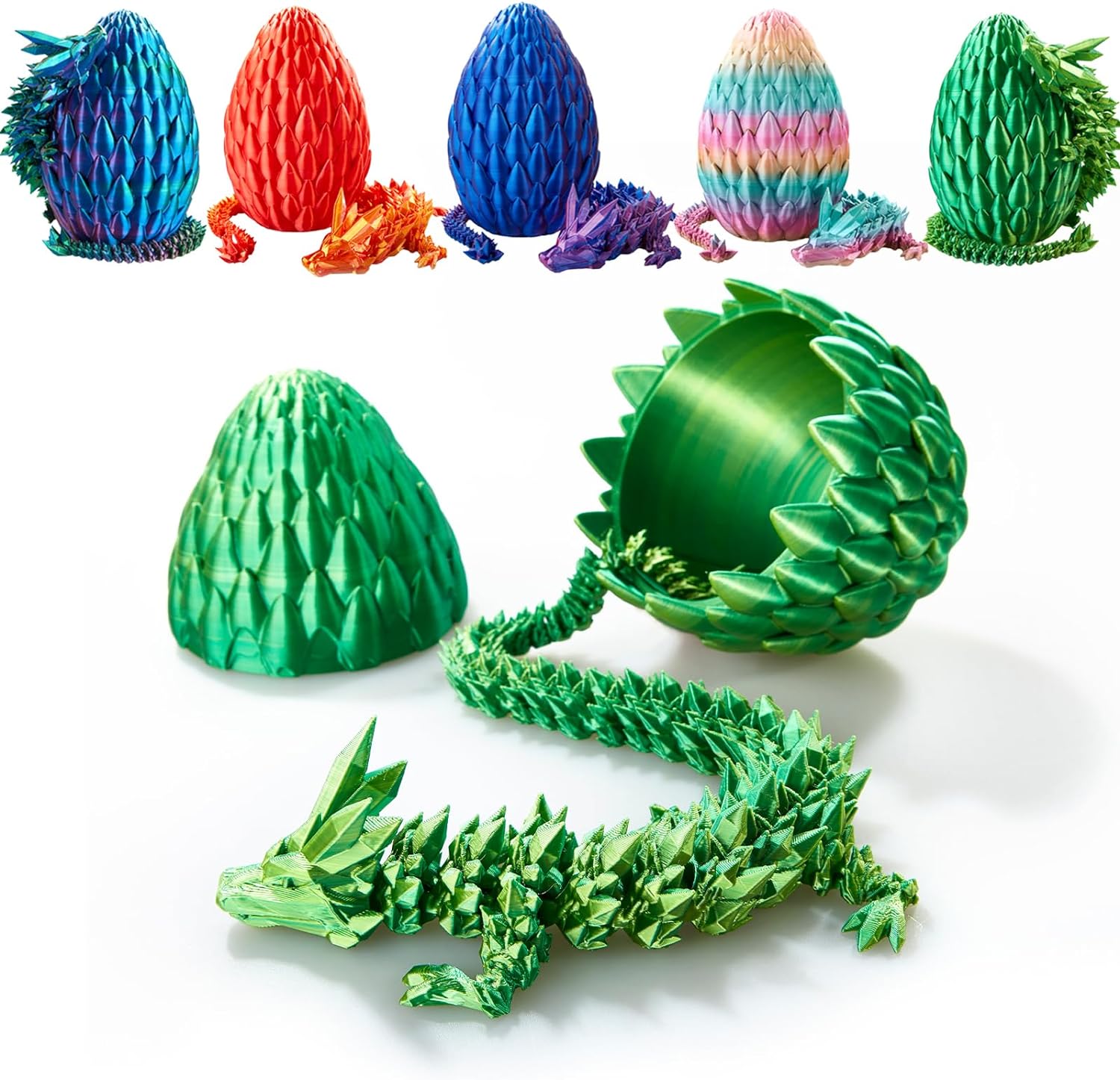 Dragon Egg,15in Crystal Dragon,Surprise Egg,Articulated Dragon,3D ...