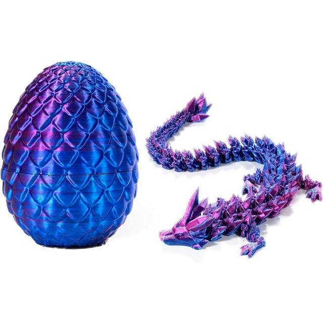 Dragon Egg 3D Printed Dragon Fidget Toys for Adults,Posable Flexible ...