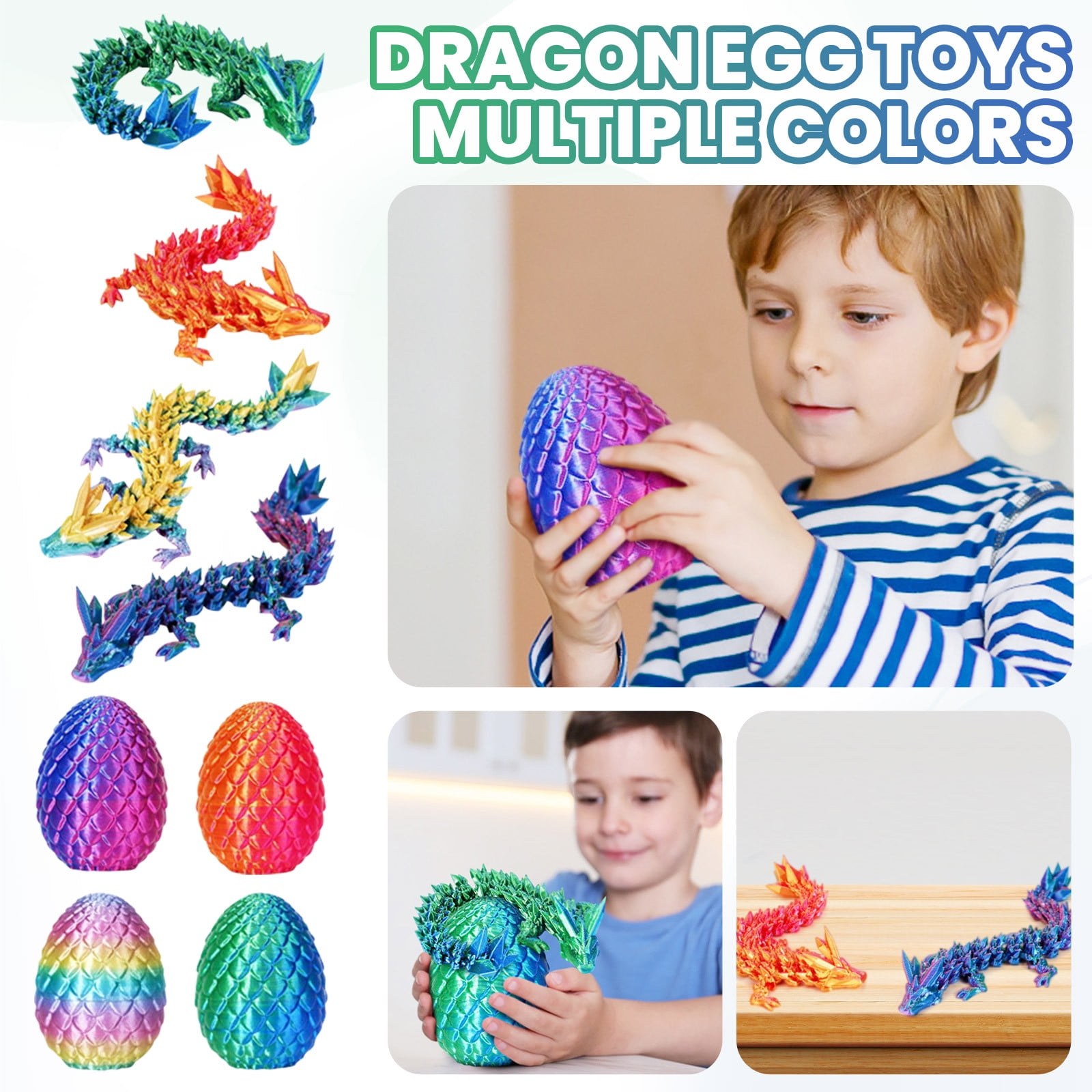 Dragon Egg 3d Easter Egg Fillers for Kids Dragon Eggs with Dragons ...