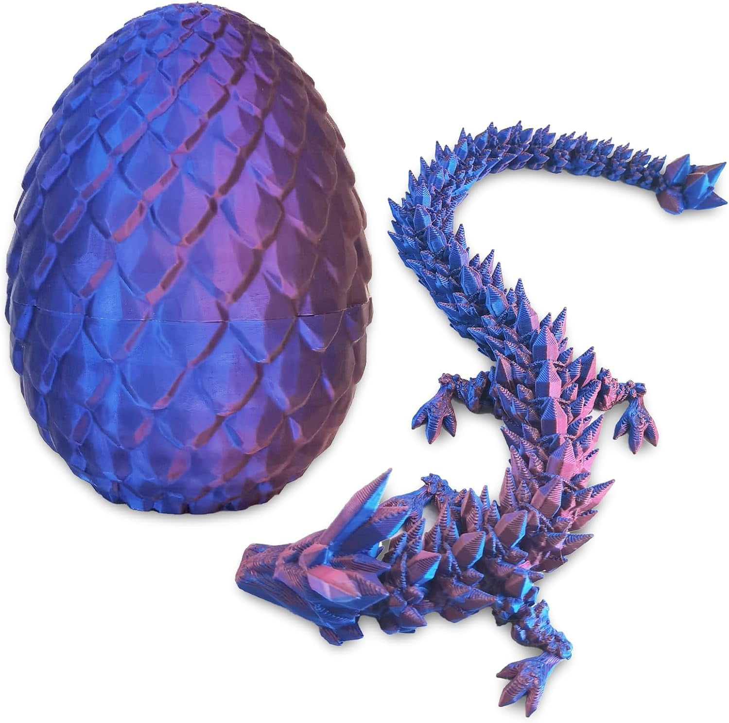 Dragon Egg, Easter Egg with Pet Dragon, 3D Printed Dragon, Crystal ...