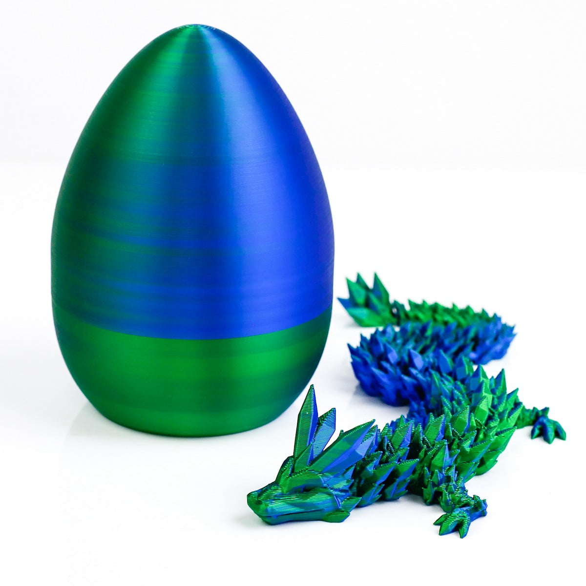 Dragon Egg with Dragon Inside 3D Printed Dragon Ornament Articulated Flexible Dragon Toy PLA ...