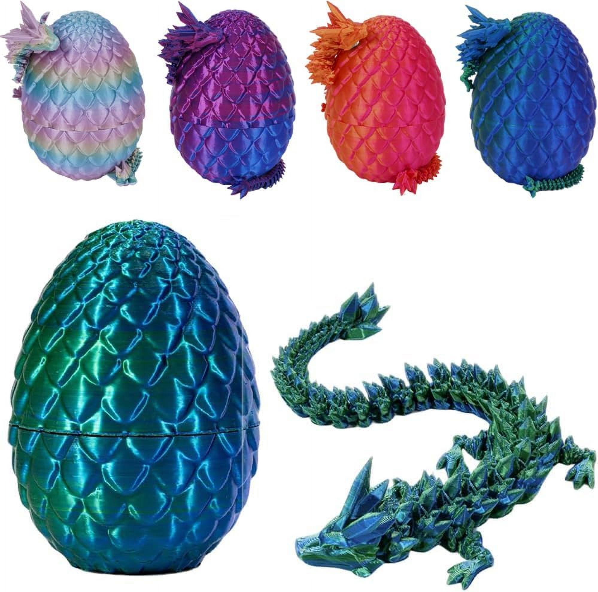 Dragon Eggs with Dragon Inside, 3D Printed Dragon Egg Fidget Toy ...