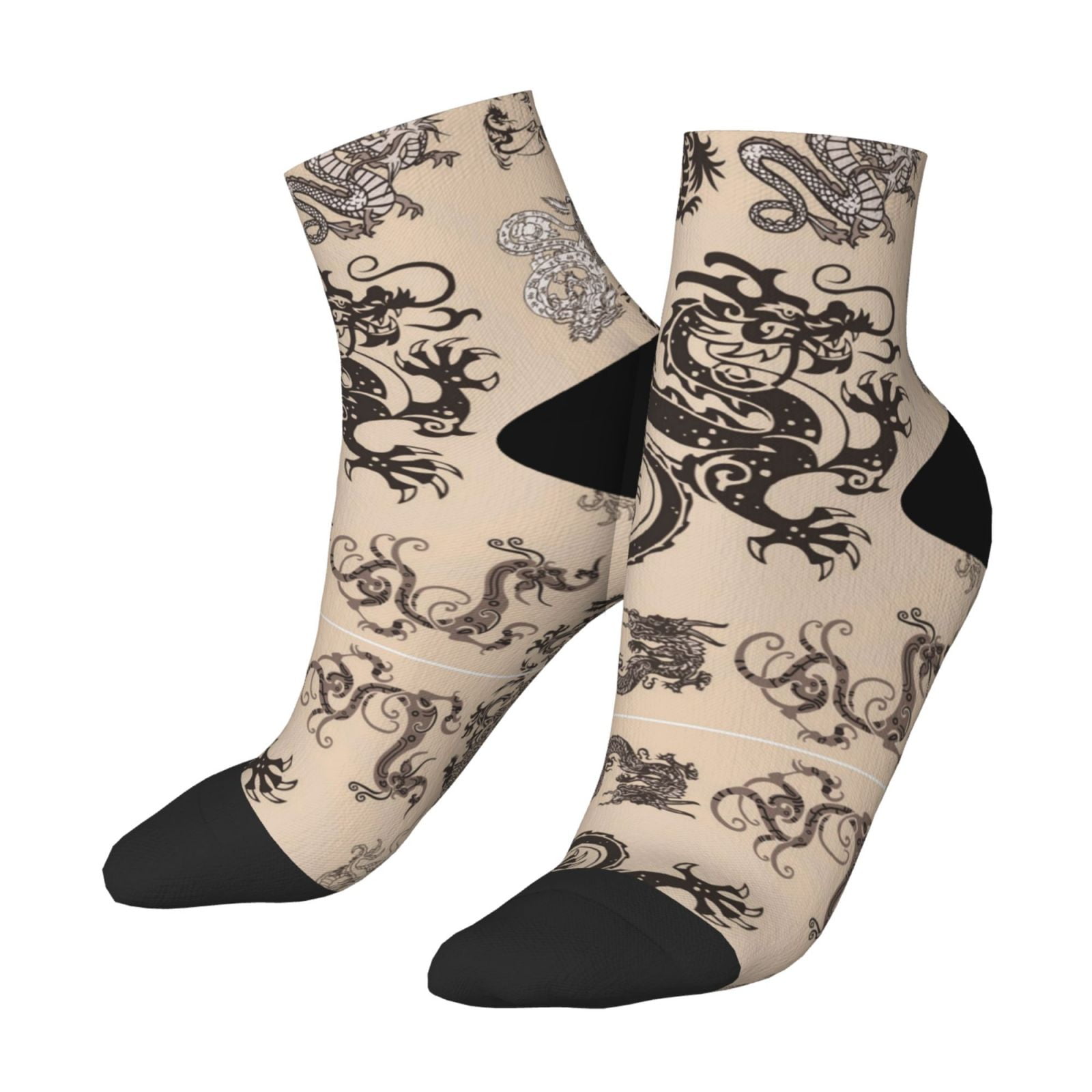 Dragon Element Colorful Quarter Socks for Men Women - Walmart.com