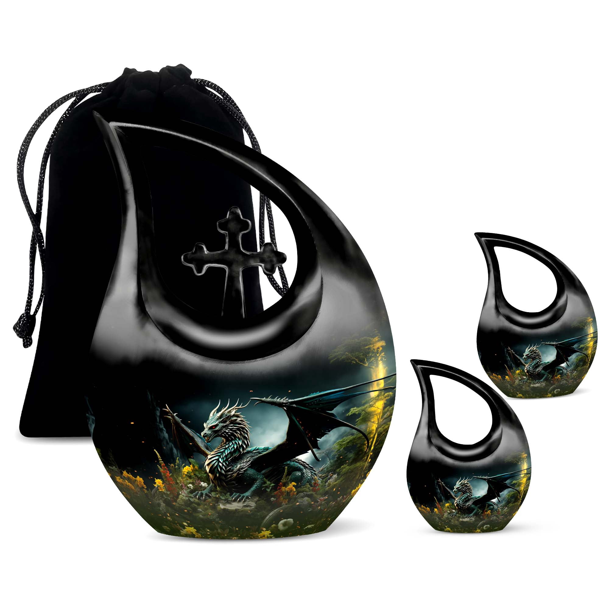 The Dragon Of Enchanted Urn - Cremation Urn Human Ashes - Urn For Ashes ...