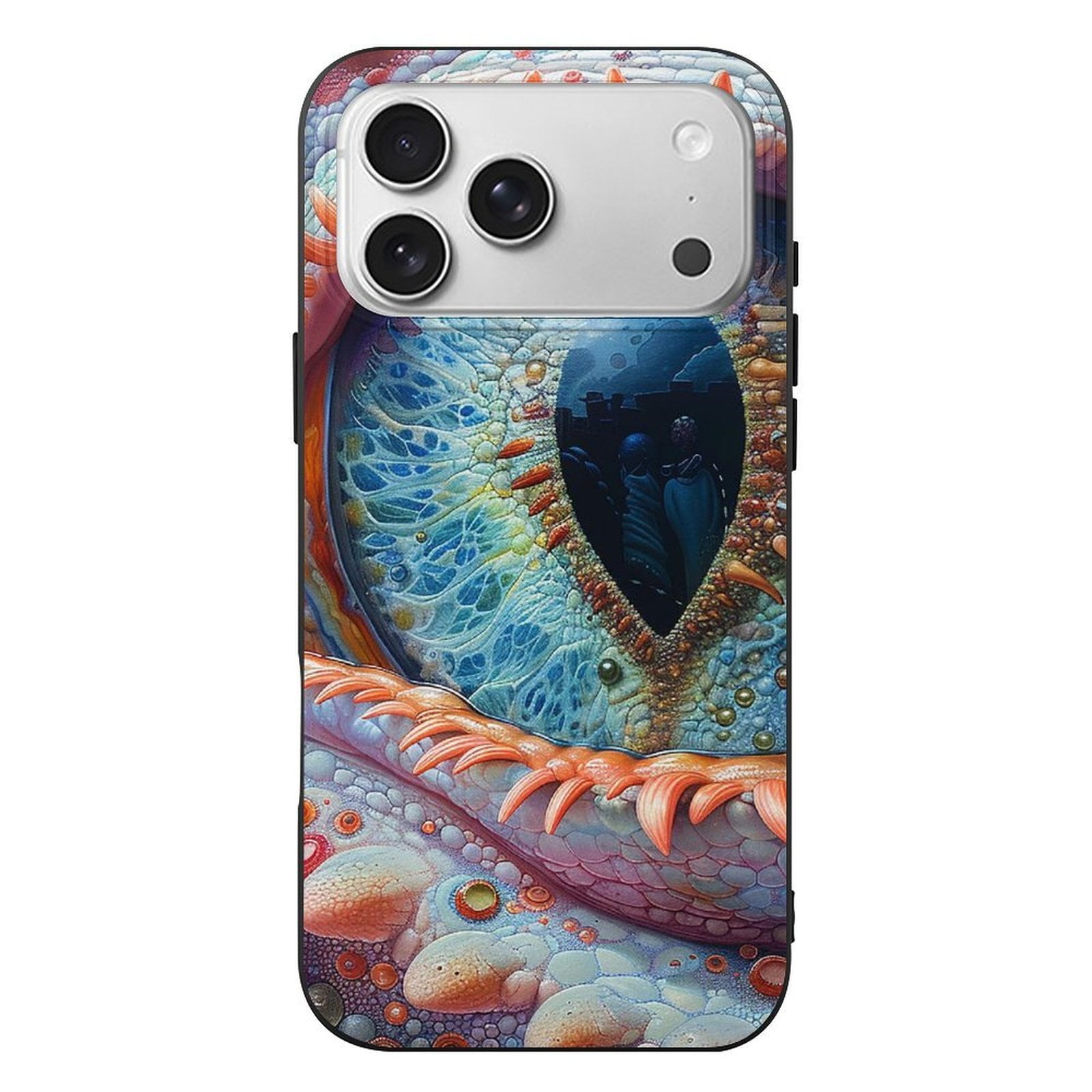 Dragon Eye Psychedelic Phone Case Compatible with iPhone 17 Pro Max TPU ...
