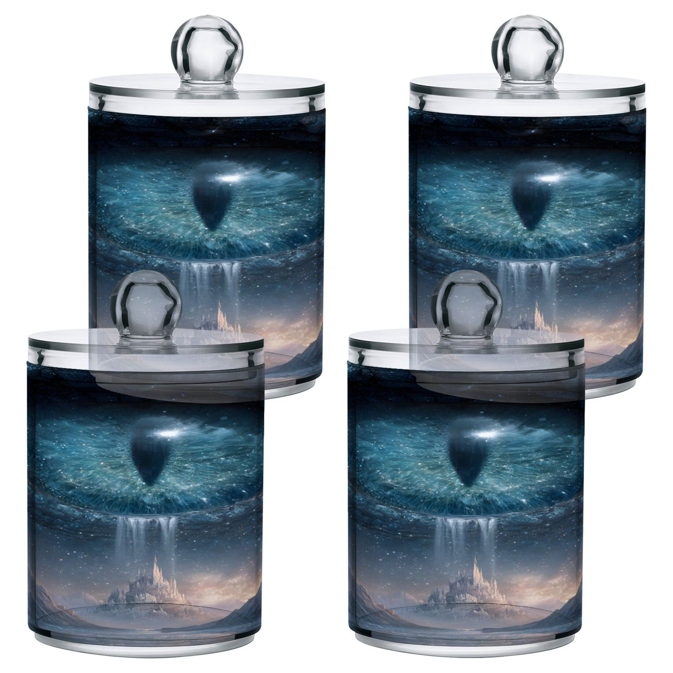 Dragon Eyes Glacier Night Translucent Plastic Cans Storage Canisters ...