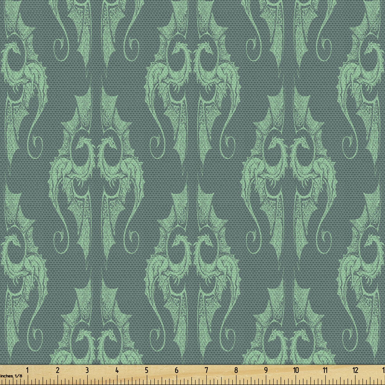 Ambesonne Dragon Fabric by the Yard Upholstery, Symbolic and Cultural ...