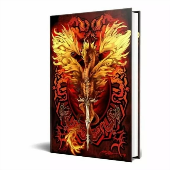 Dragon Fantasy Flame Blade Embossed Journal Diary Notebook With Strip 6 ...