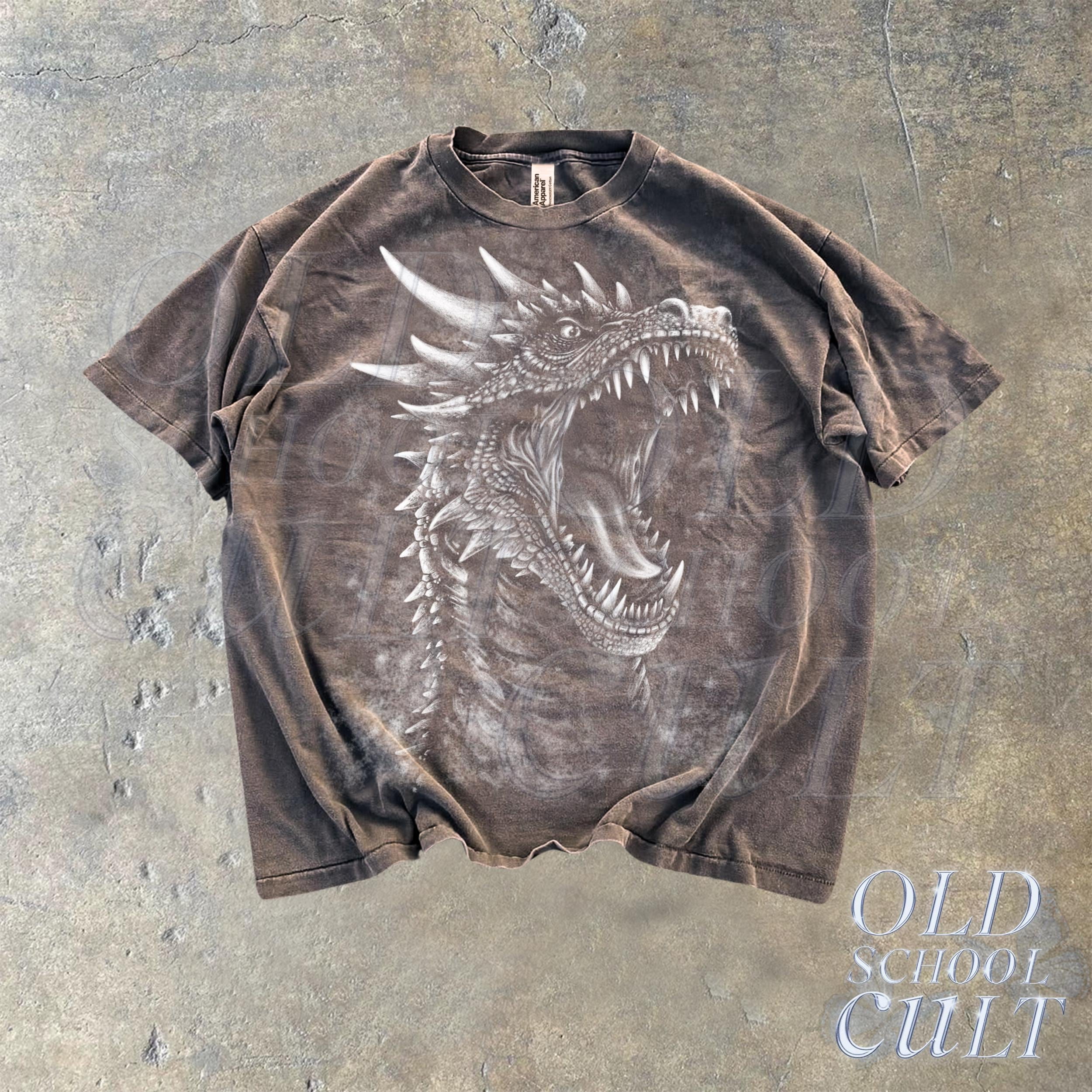 Dragon Fantasy Graphic Shirt, Retro Dragon Shirt, Gothic Y2k Shirt ...