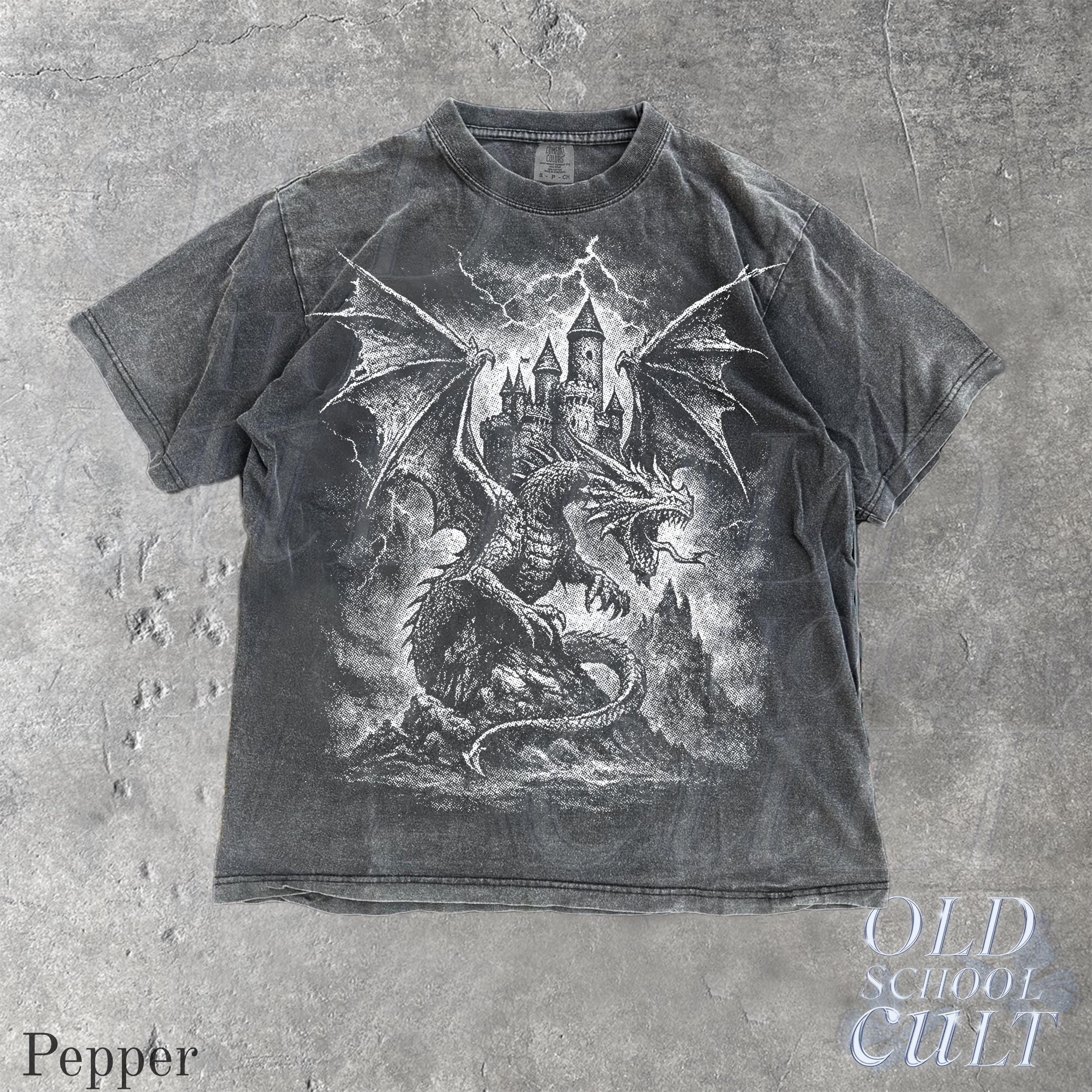 Dragon Fantasy Vintage Graphic Shirt, Retro Comfort Colors® Dragon ...