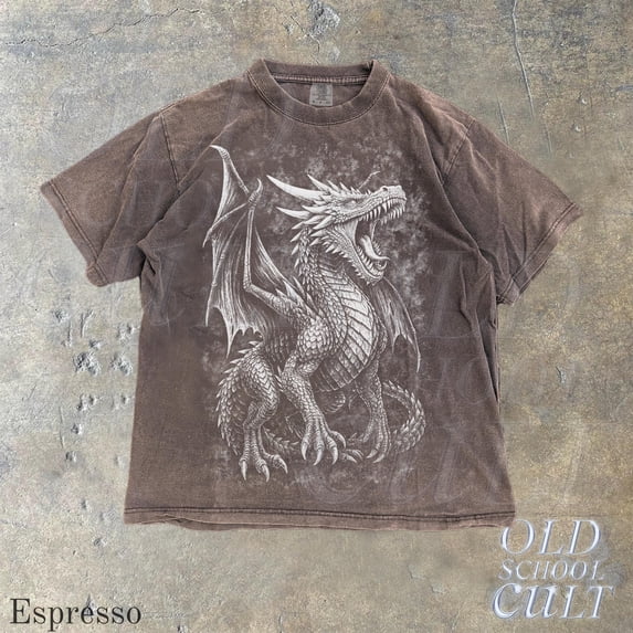 Dragon Fantasy Vintage Graphic Shirt, Retro Comfort Colors® Dragon ...