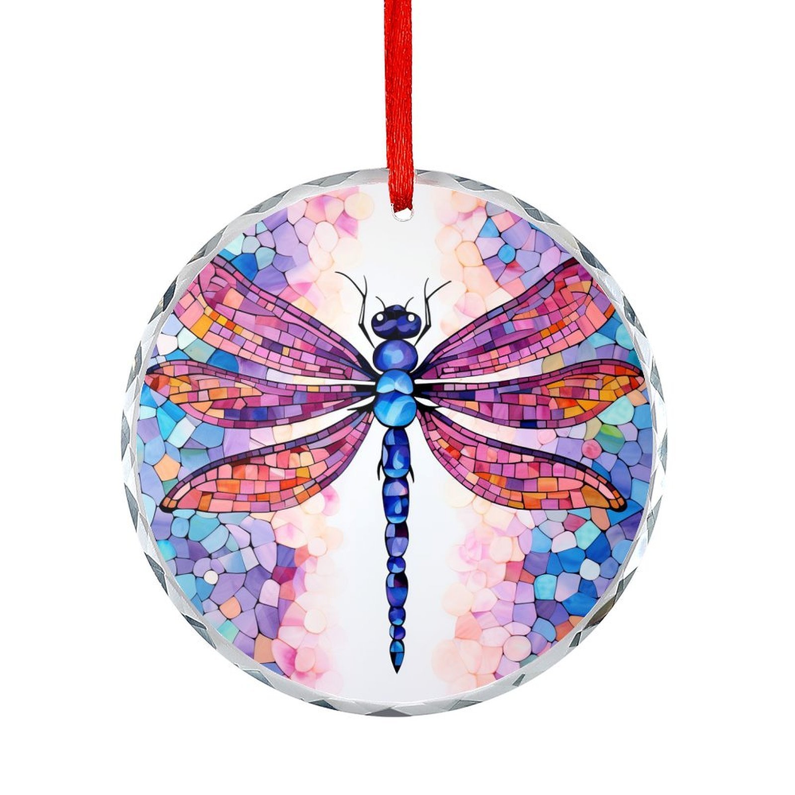 Dragon Fly In Purple And Blue Xmas Ornament Vintage French Dragonfly ...