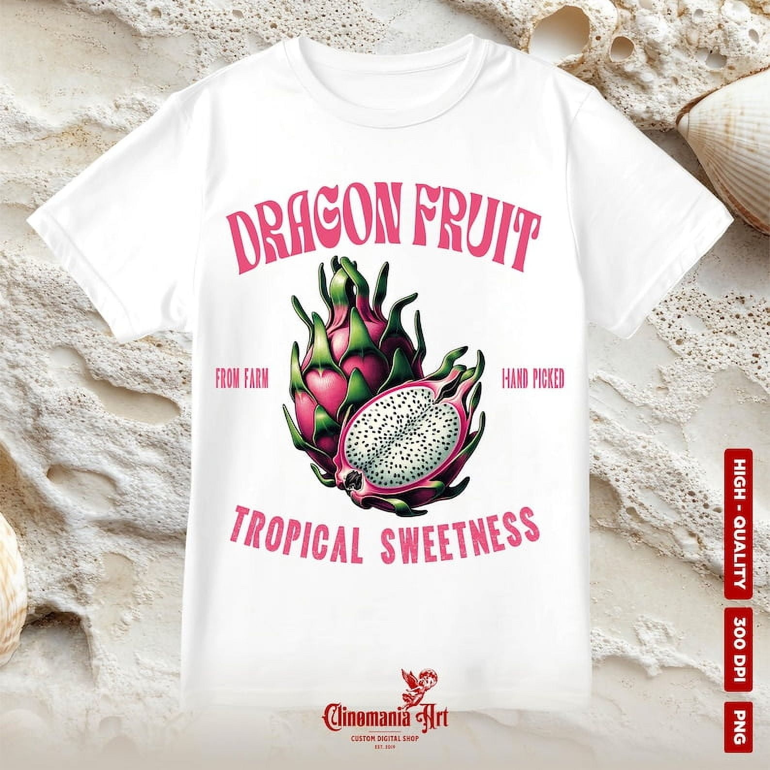 Dragon Fruit T-Shirt, Exotic Fruit Lover Shirt, Vintage Dragon Fruit ...