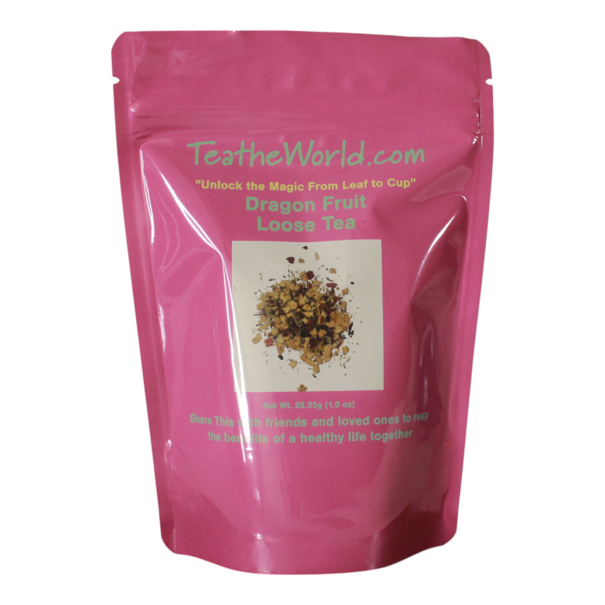 TTW=Tea The World Dragon Fruit Loose-Leaf Tea, Caffeine-Free, 1 Ounce ...