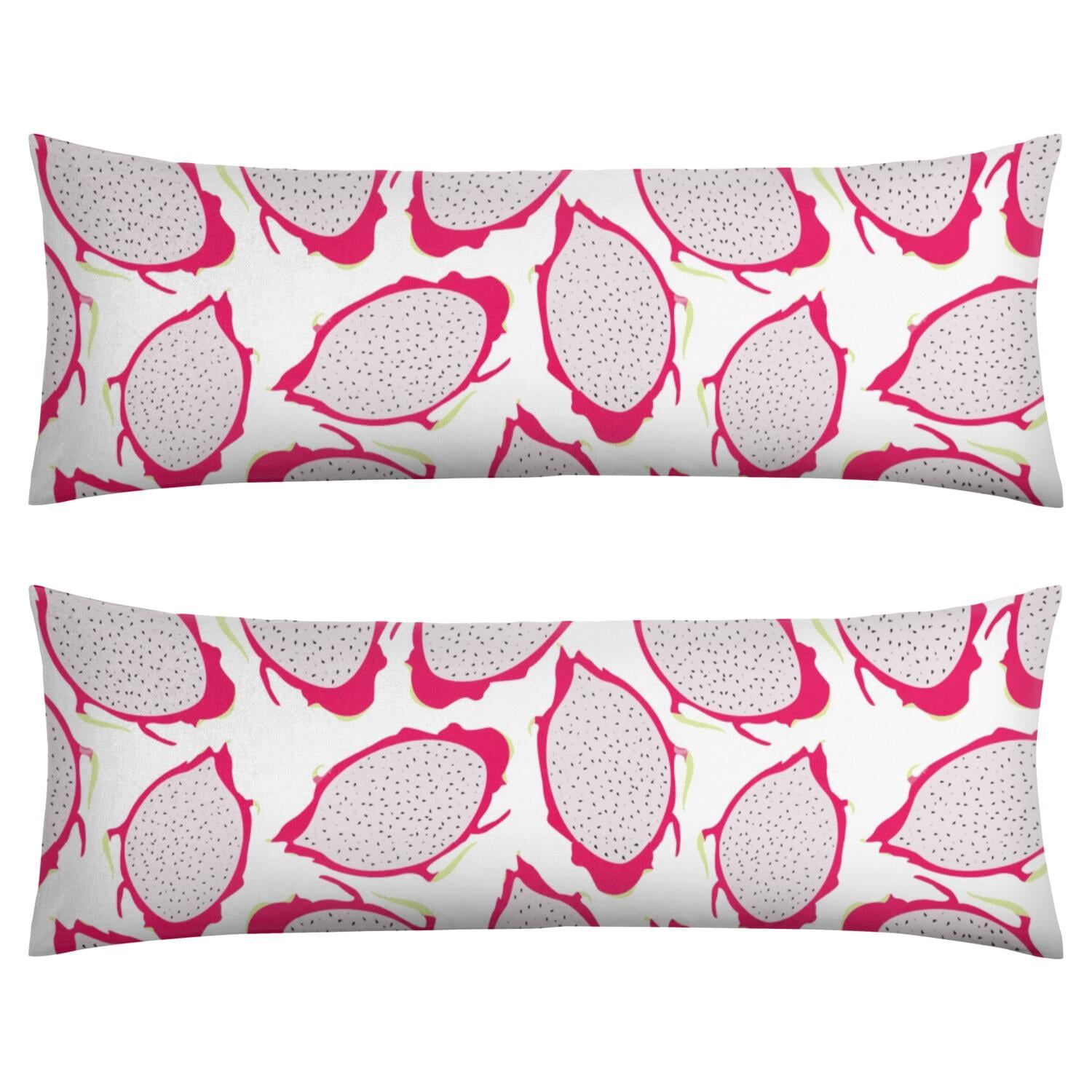 Dragon Fruit Throw Pillow Cover Tropical Pitaya Lover Design, Pink ...