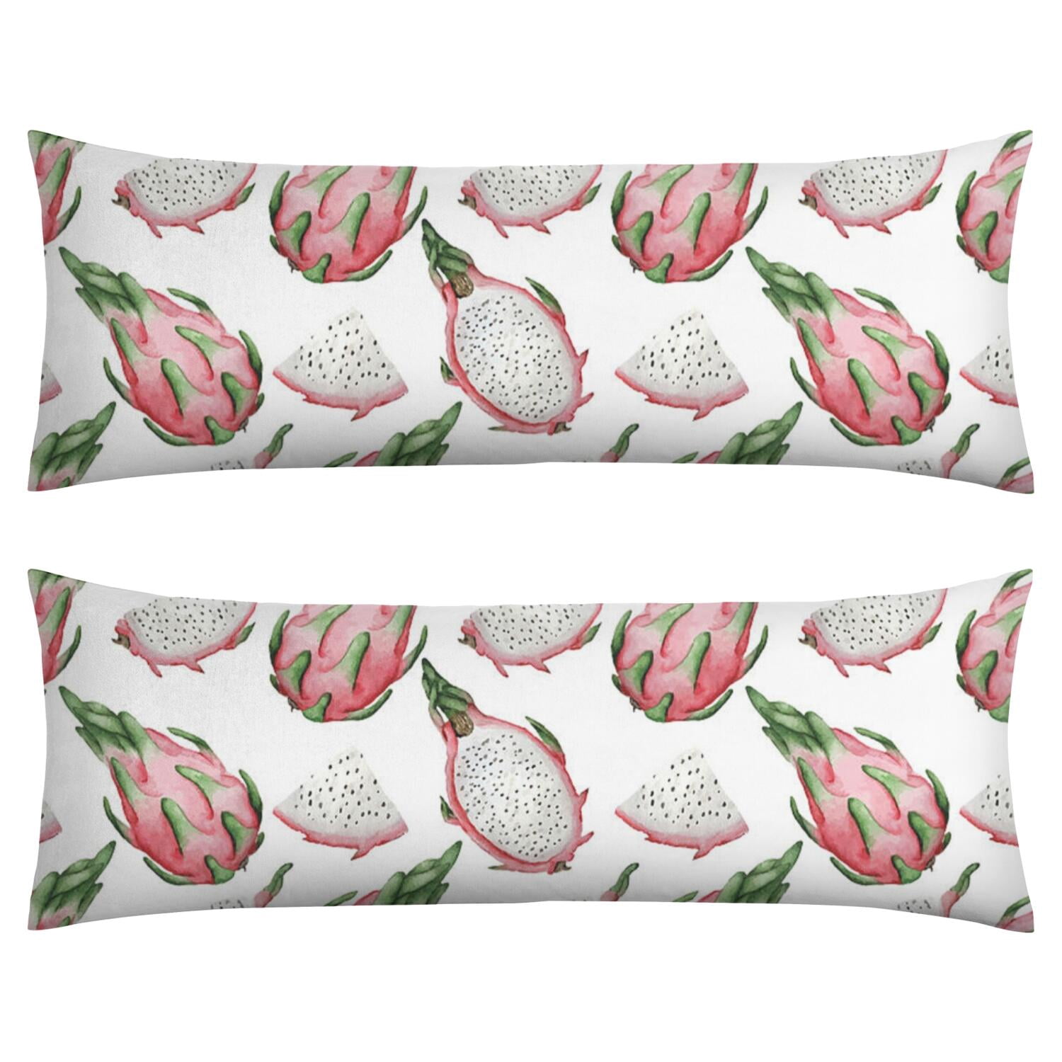 Dragon Fruit Throw Pillow Cover Tropical Pitaya Lover Design, Pink ...