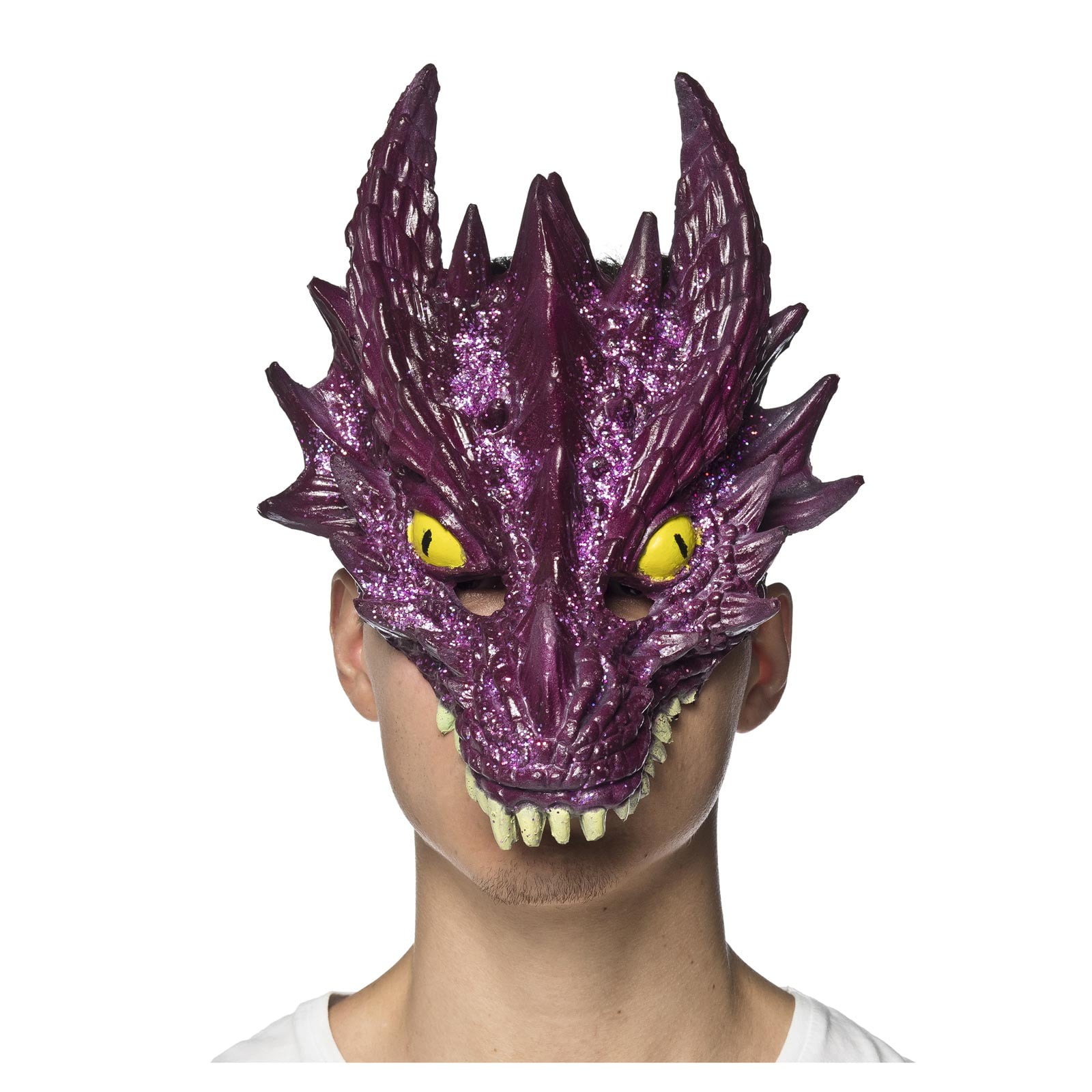 Supersoft Supreme Mythical Purple Dragon Mask Costume Accessory ...