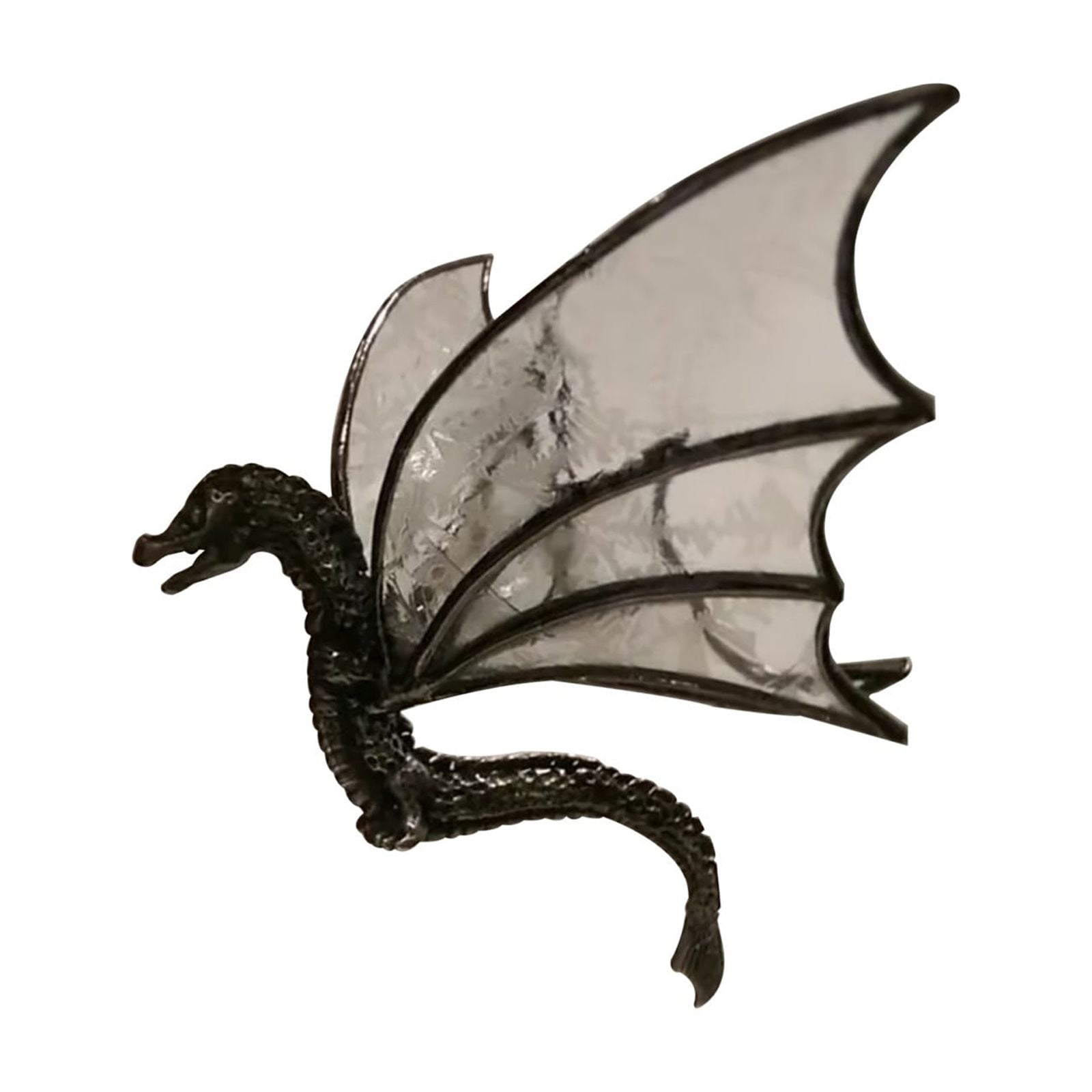 Dragon Hanging Stained Sun Catcher, Flying Dragon Stained Glass Window ...