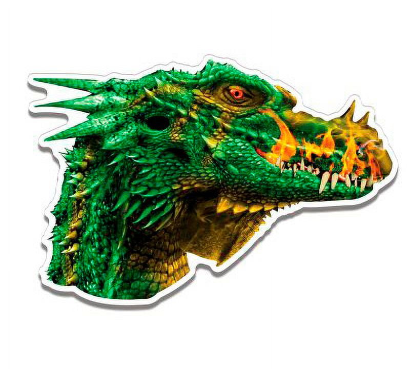 Dragon Head - 8" Vinyl Sticker - For Car Laptop I-Pad - Waterproof ...