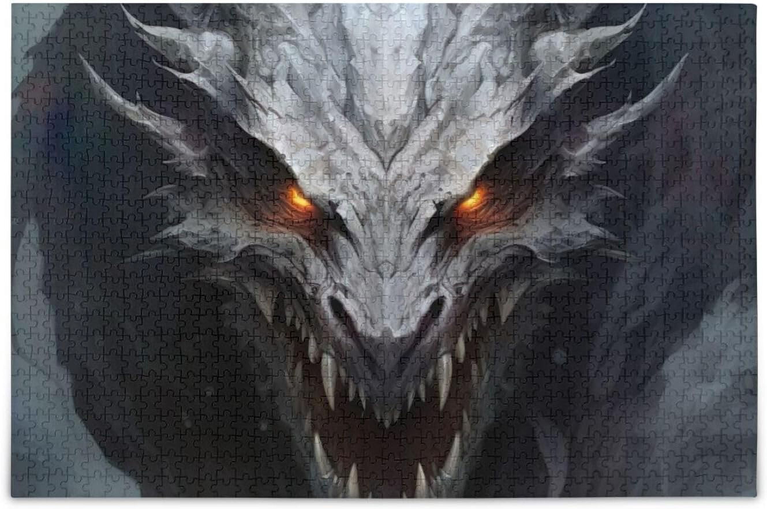 Dragon Head View Puzzle 1000 Pieces - Wooden Jigsaw Puzzles for Family ...