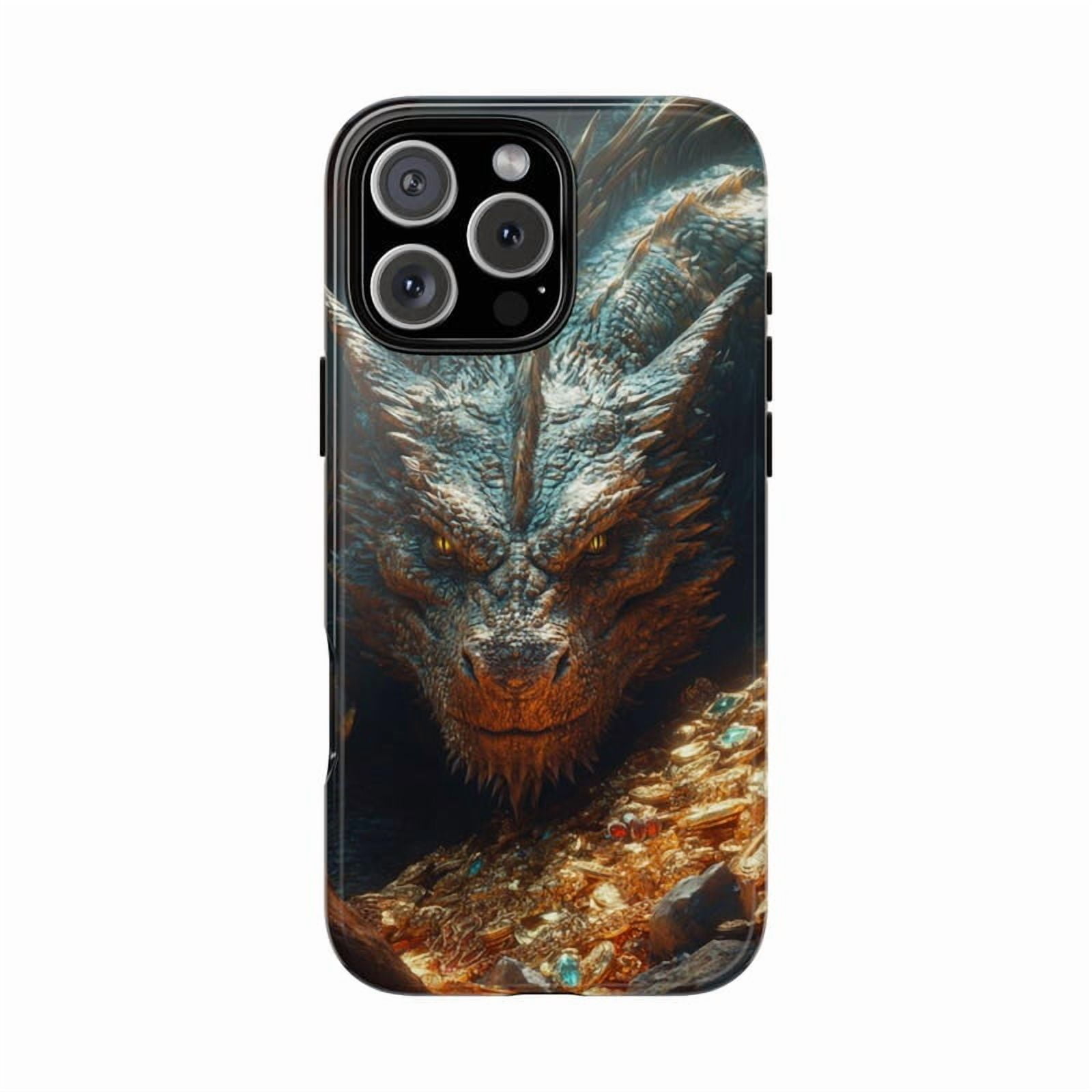 Dragon Hoard with Gold, Gems & Treasure Phone Case for iPhone 11,12,13 ...