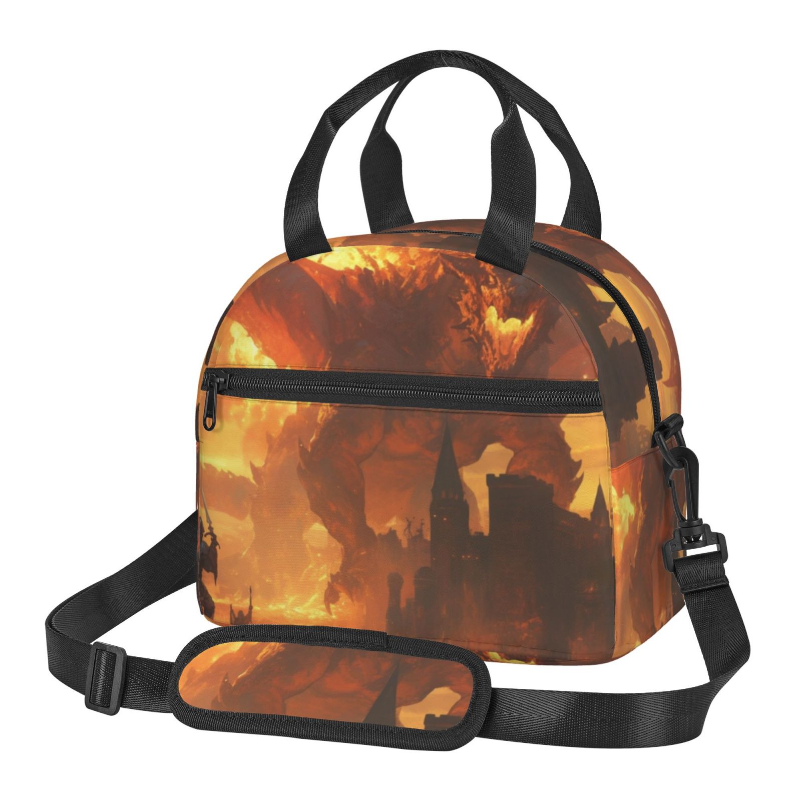 Dragon Insulated Lunch Bag with Shoulder Strap, Lunch Box for Men and ...