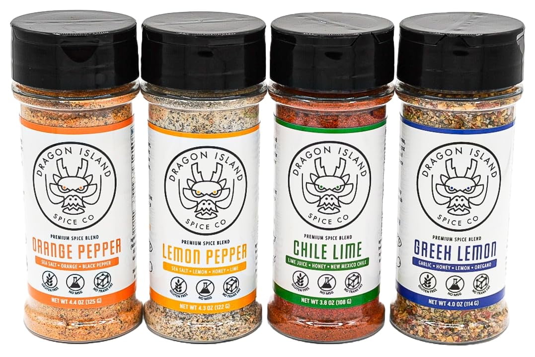 Dragon Island Spice - BDF32 Citrus Medley Spice Kit | Lemon Lime Seasoning Pack, Seasoning Gift ...