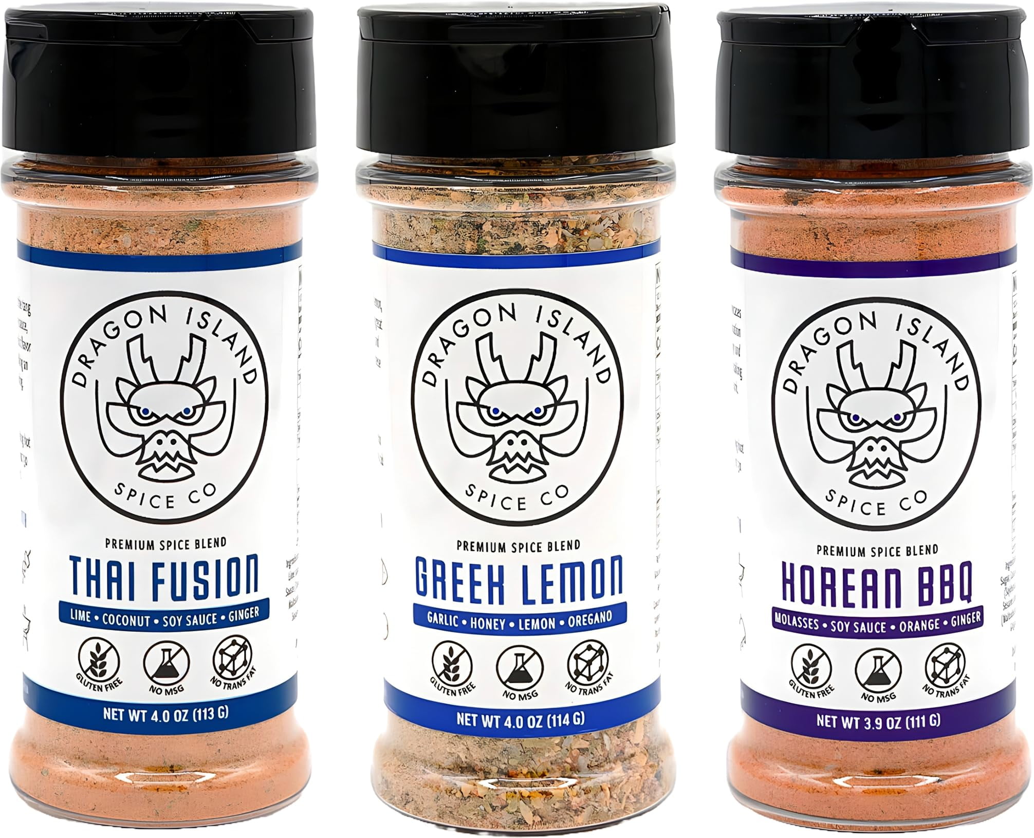Dragon Island Spice Company OKA4 - BBQ Fusion Spice Set | Seasoning ...