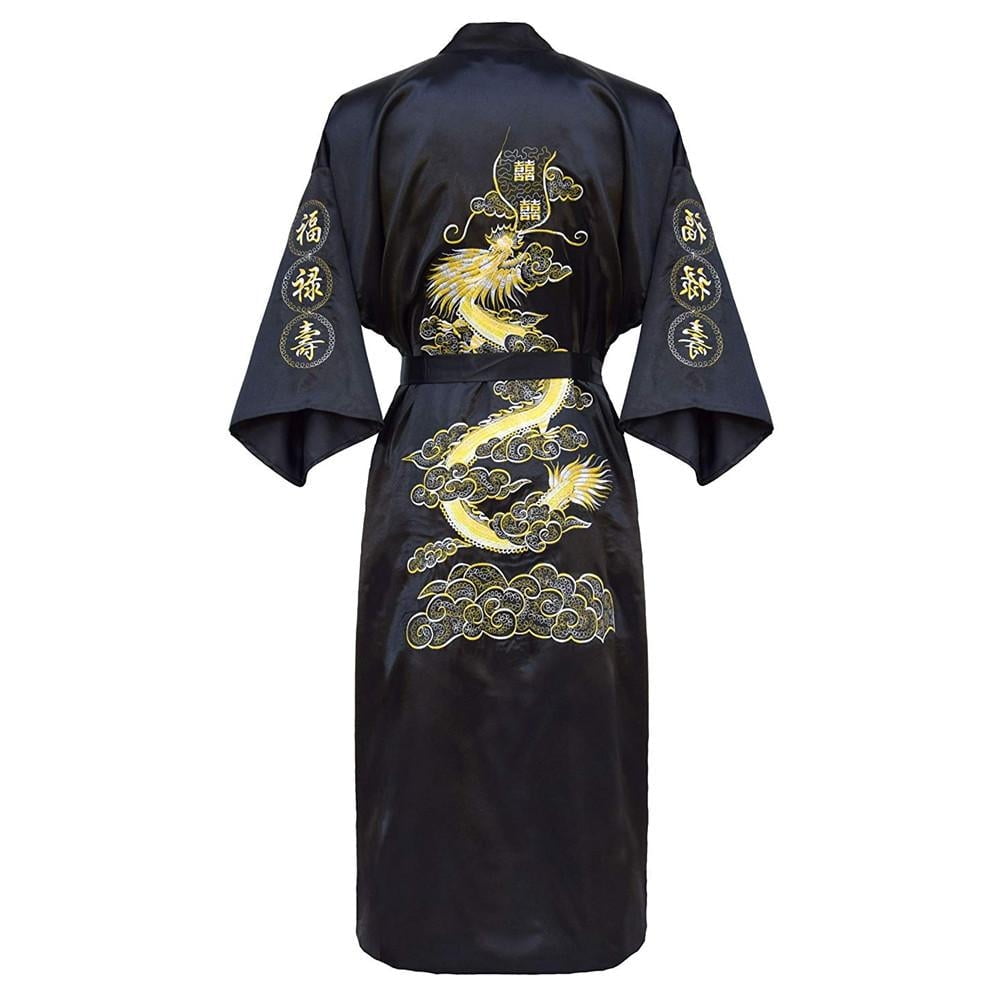 Dragon Kimono Bathrobe for Women, Chinese Style, Embroidery Robe, Sexy ...