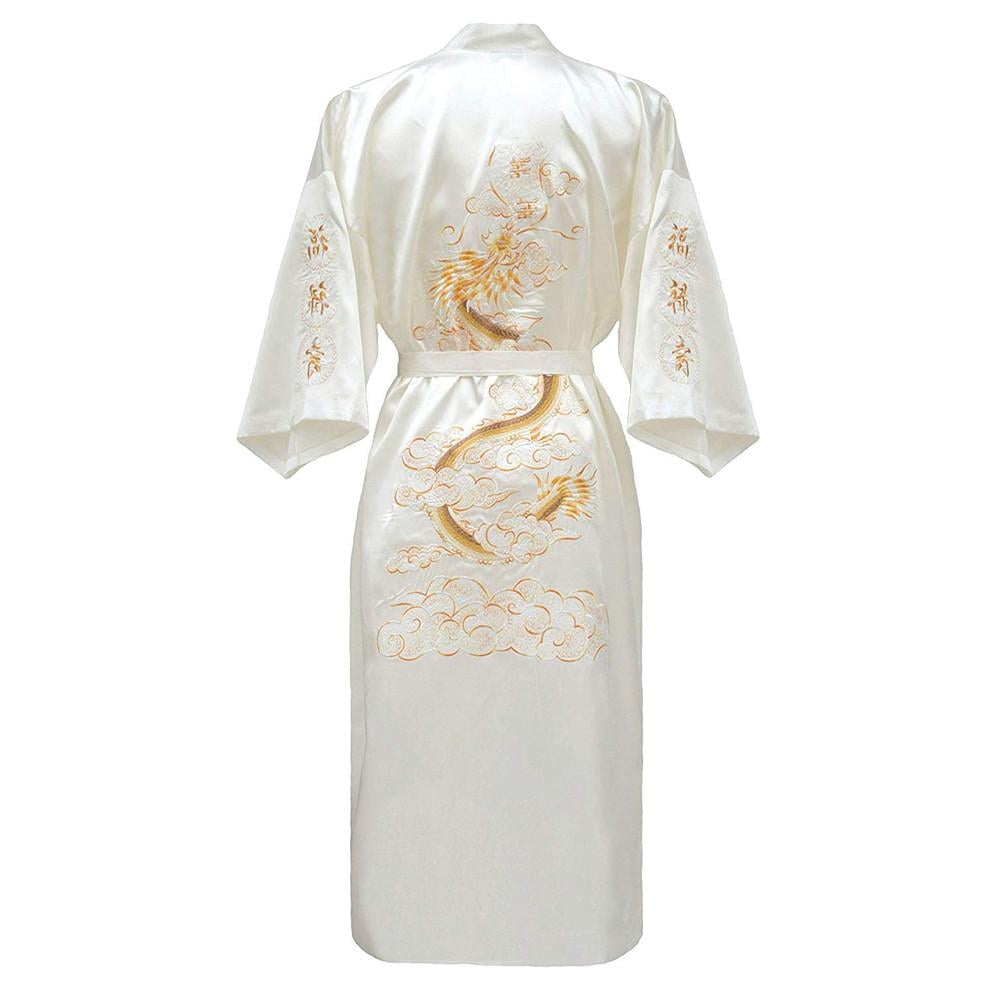 Dragon Kimono Bathrobe for Women, Chinese Style, Embroidery Robe, Sexy ...