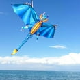 Large Dragon Kite for Kids & Adults, Easy Install & Fly, 52inch x ...