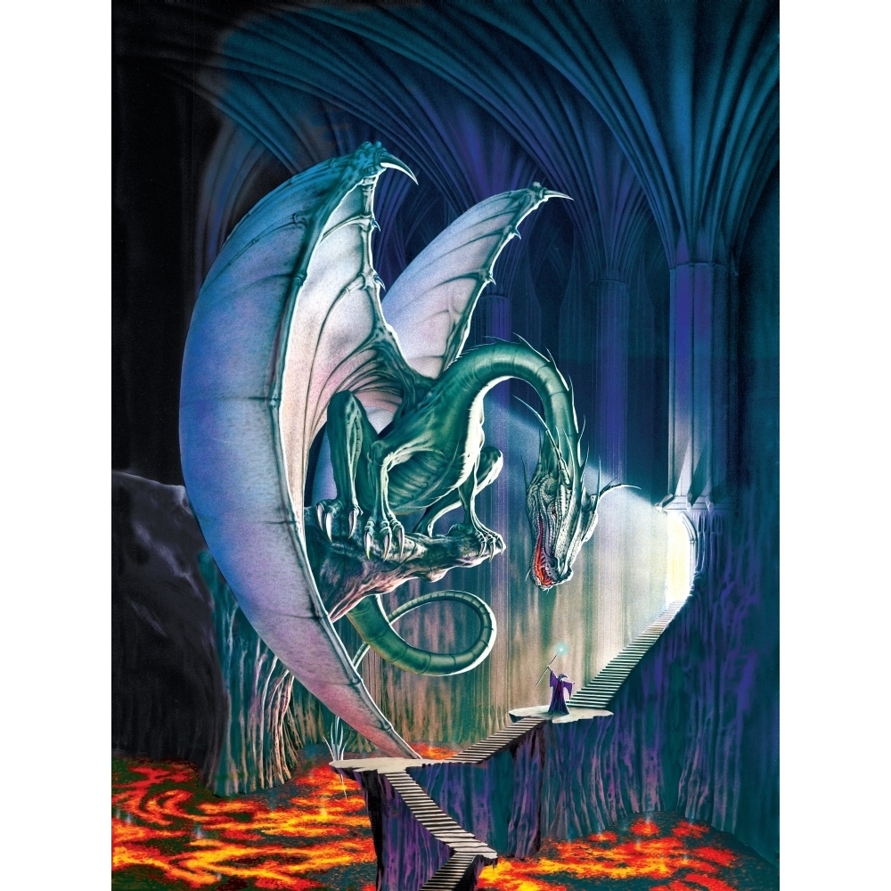 Dragon Lair Poster Print by Robin Koni (11 x 5) - Walmart.com