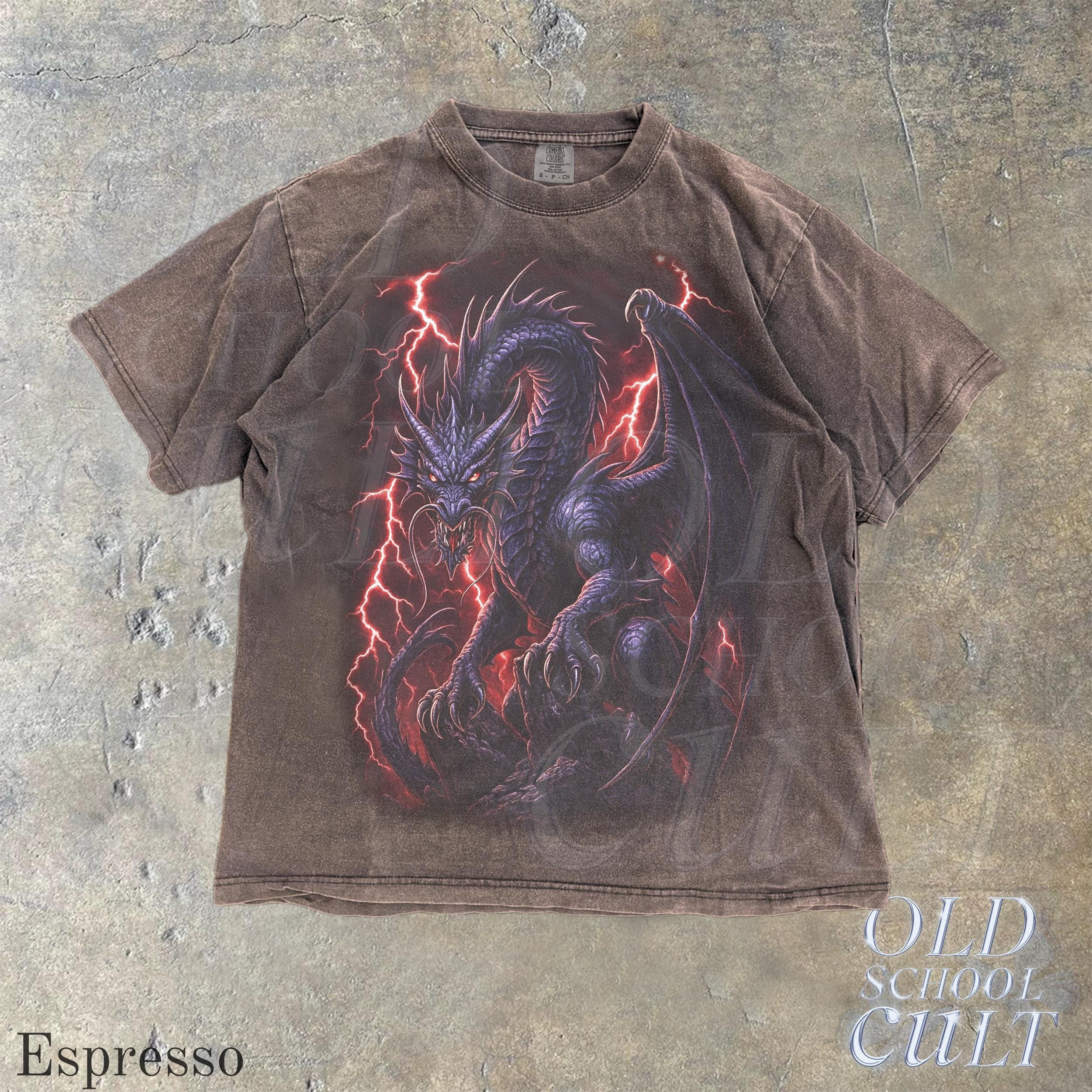 Dragon Limited Vintage 90s Style Graphic Shirt, Dragon Graphic Comfort ...