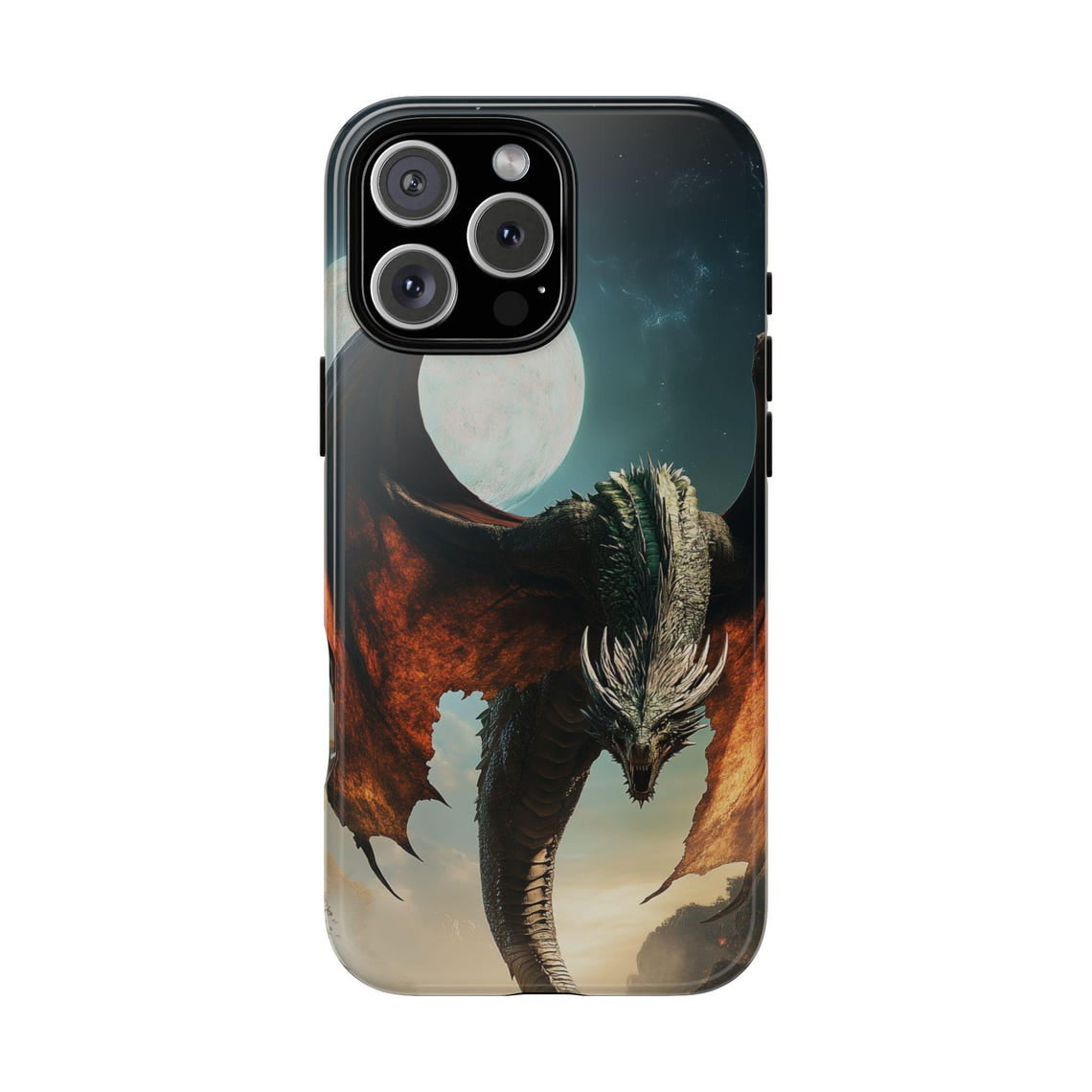 Dragon Lunar Moon Flight Celestial Fantasy Creature Case for iPhone 17 ...