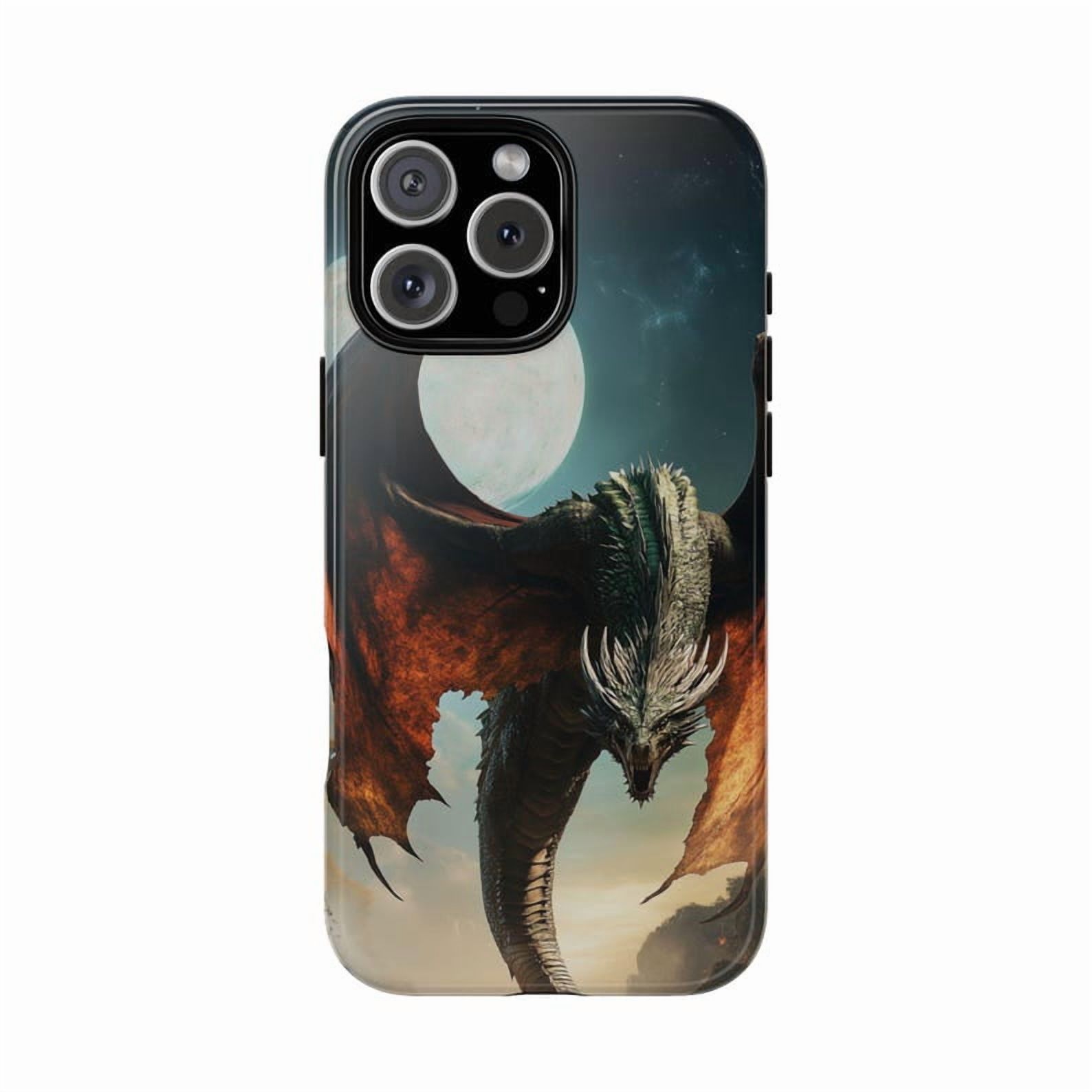 Dragon Lunar Moon Flight Wyrm Fantasy Celestial Creature Phone Case for ...