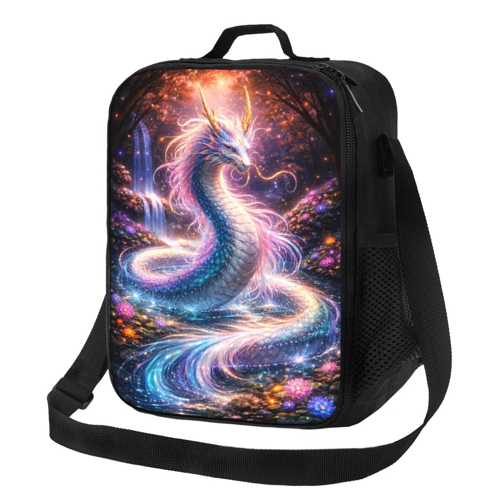 Dragon Lunch Bag Insulated Thermal Lunch Box with Shoulder Strap ...