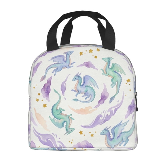 Dragon Lunch Box For Women Man, Reusable Insulated Mountain Lunch Bag ...