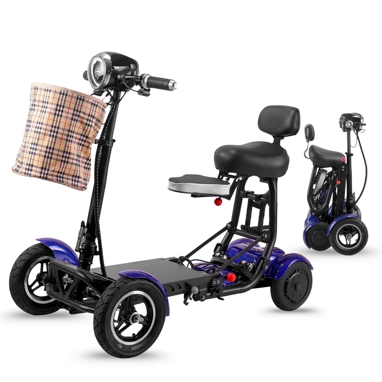 4 Wheel Portable Mobility Scooter for Seniors & Adults - Lithium ...