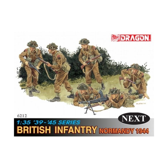 Dragon Models British Infantry - Normandy 1944 Military Figures Set, 1/ ...