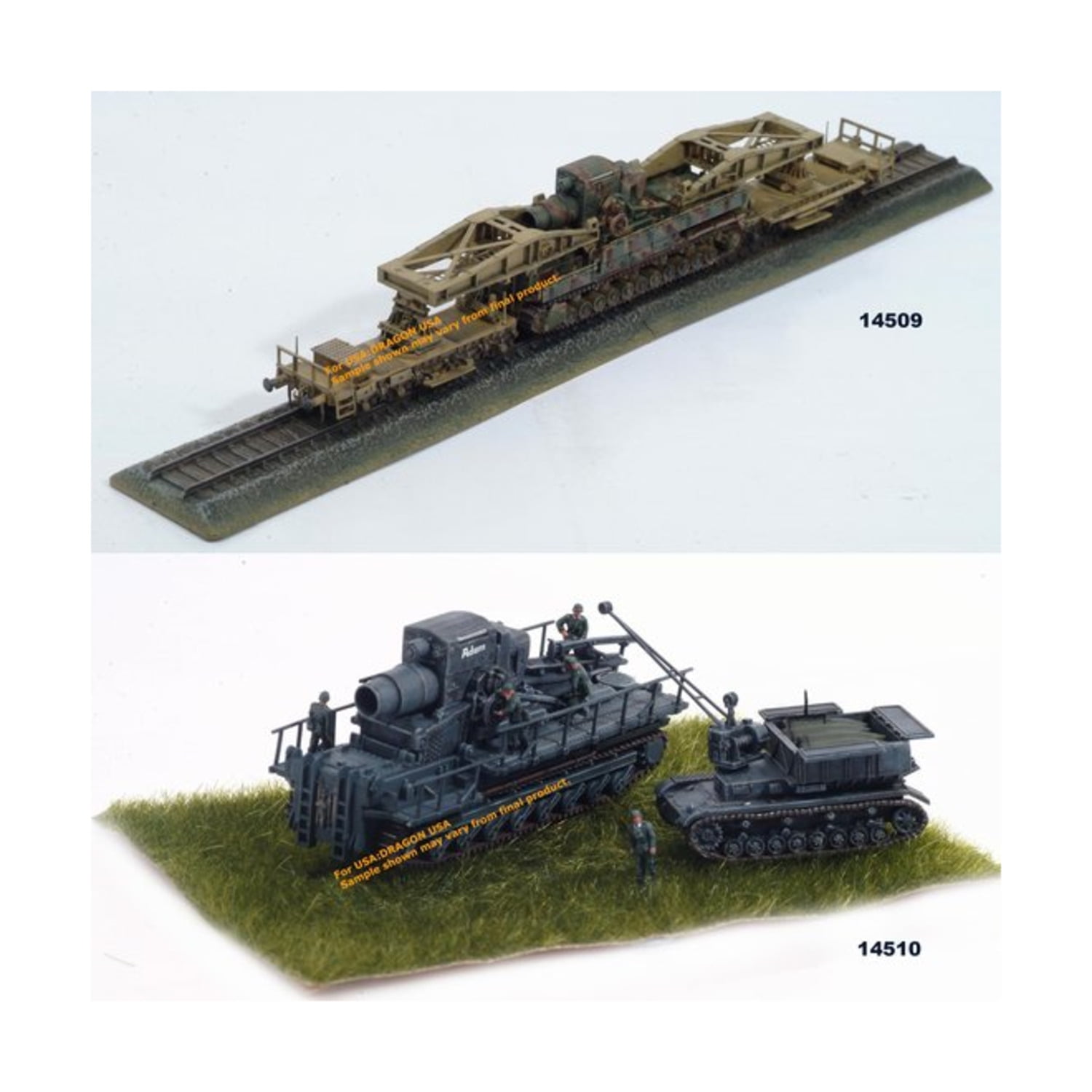 Dragon Models Morser Karl Mortar w/Railway Transport/Ammo Carrier - 4 ...